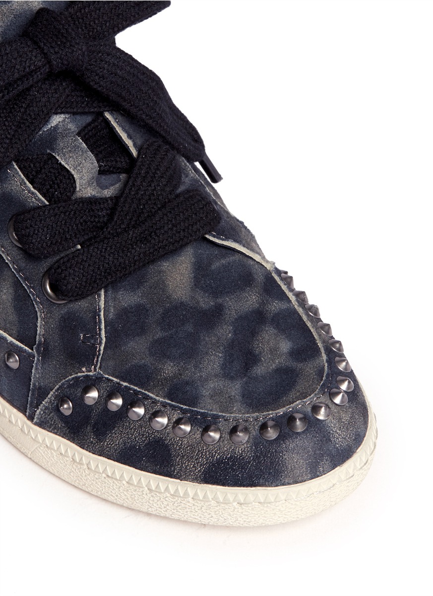 Studded High Top Sneakers
