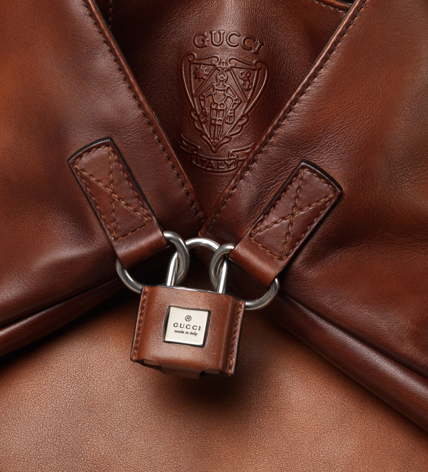 Lyst - Gucci Gactive Dark Brown Leather Backpack in Brown for Men