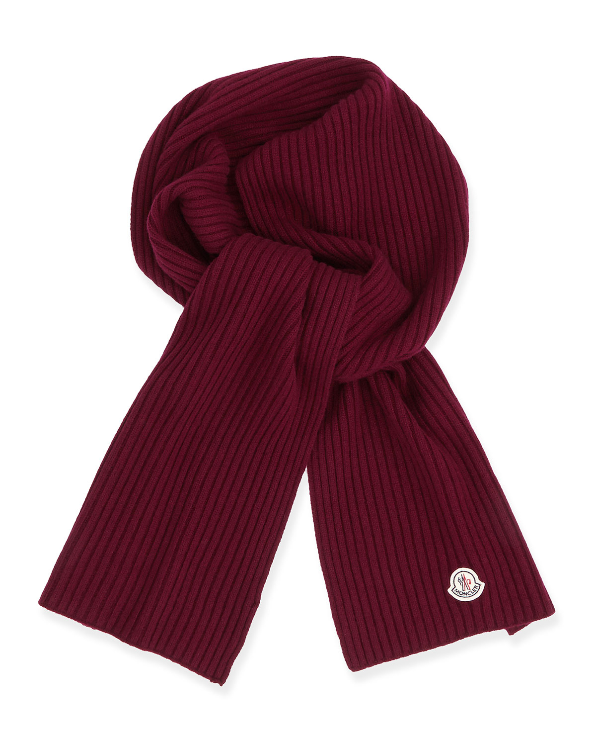 Moncler Mens Cashmere Ribbed Scarf In Purple For Men Save 56 Lyst