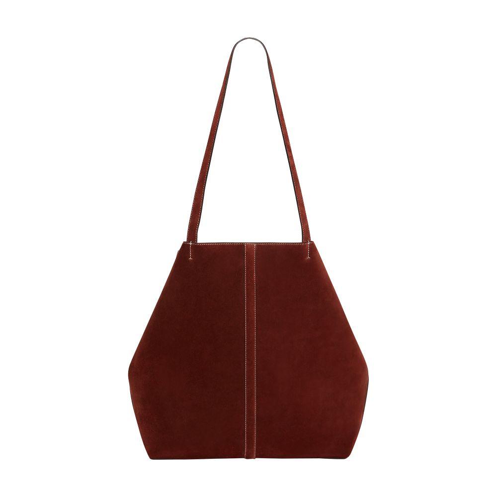 Vanessa Bruno Daily Large Leather Tote Bag in Brown | Lyst