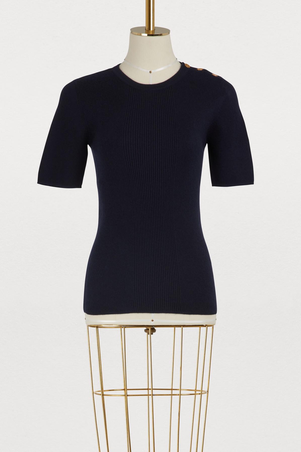 Tory Burch Tailored Sweater In Blue Lyst