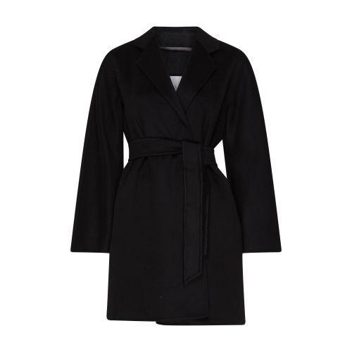 Max Mara Harold Short Cashmere Coat in Black | Lyst