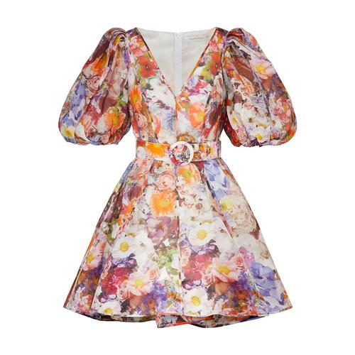 Zimmermann Prima Puff Sleeve Mini Dress | Lyst Canada