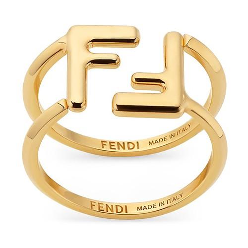 Fendi Ff Rings in Metallic | Lyst