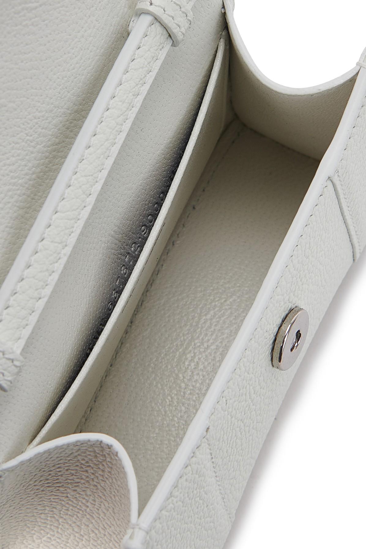 Balenciaga Hourglass Top Handle Mini Bag in White | Lyst Balenciaga Hourglass Top Handle Mini Bag in White | Lyst