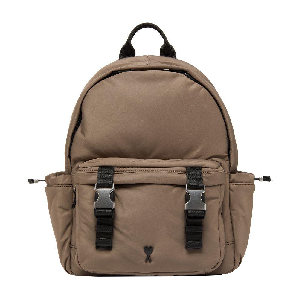 Ami Paris Ami De Cœur Backpack in Brown for Men | Lyst