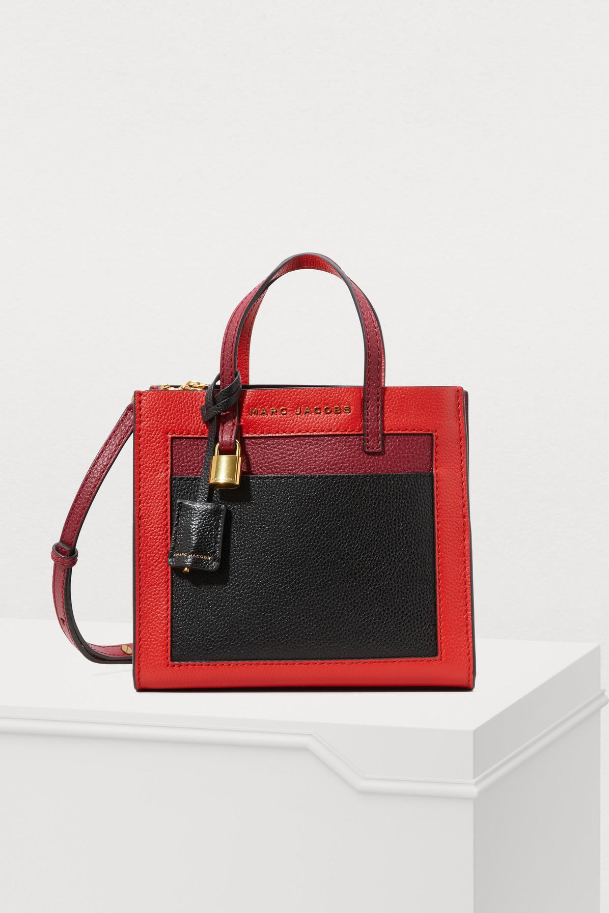 Marc Jacobs Leather Mini Grind Tote in Cayenne (Red) - Lyst Marc Jacobs Leather Mini Grind Tote in Cayenne (Red) - Lyst