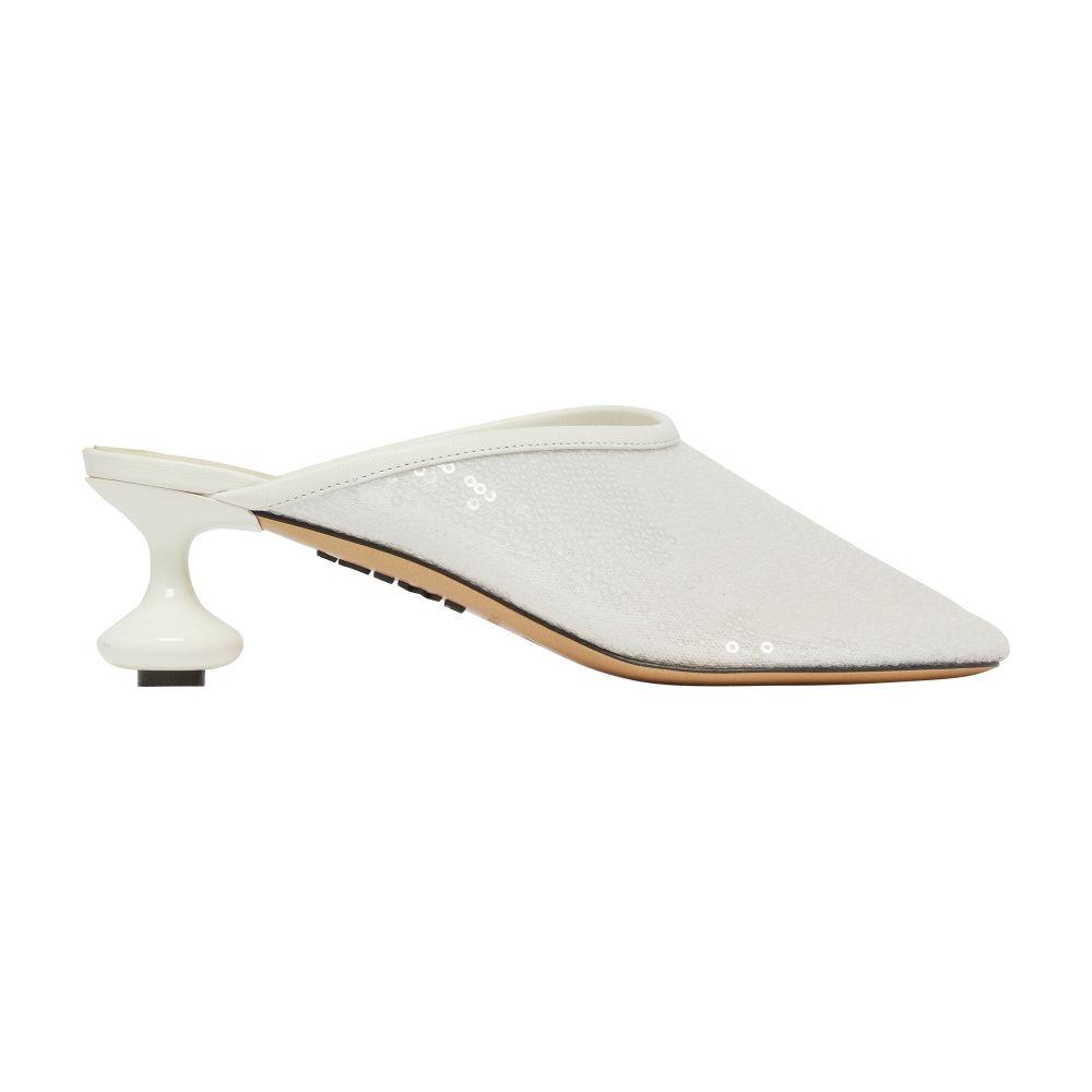 Loewe Toy Mule 45 Paillettes in White | Lyst