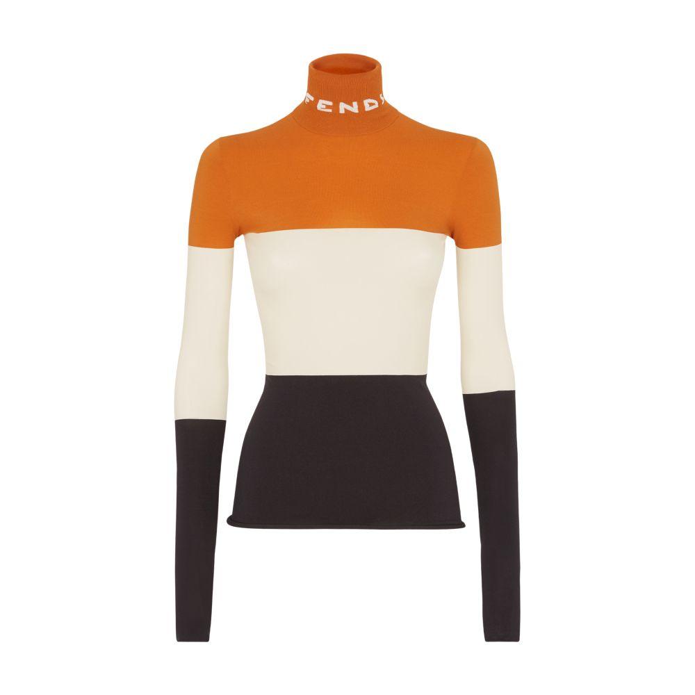 Fendi Figure-Hugging Jumper in Orange | Lyst
