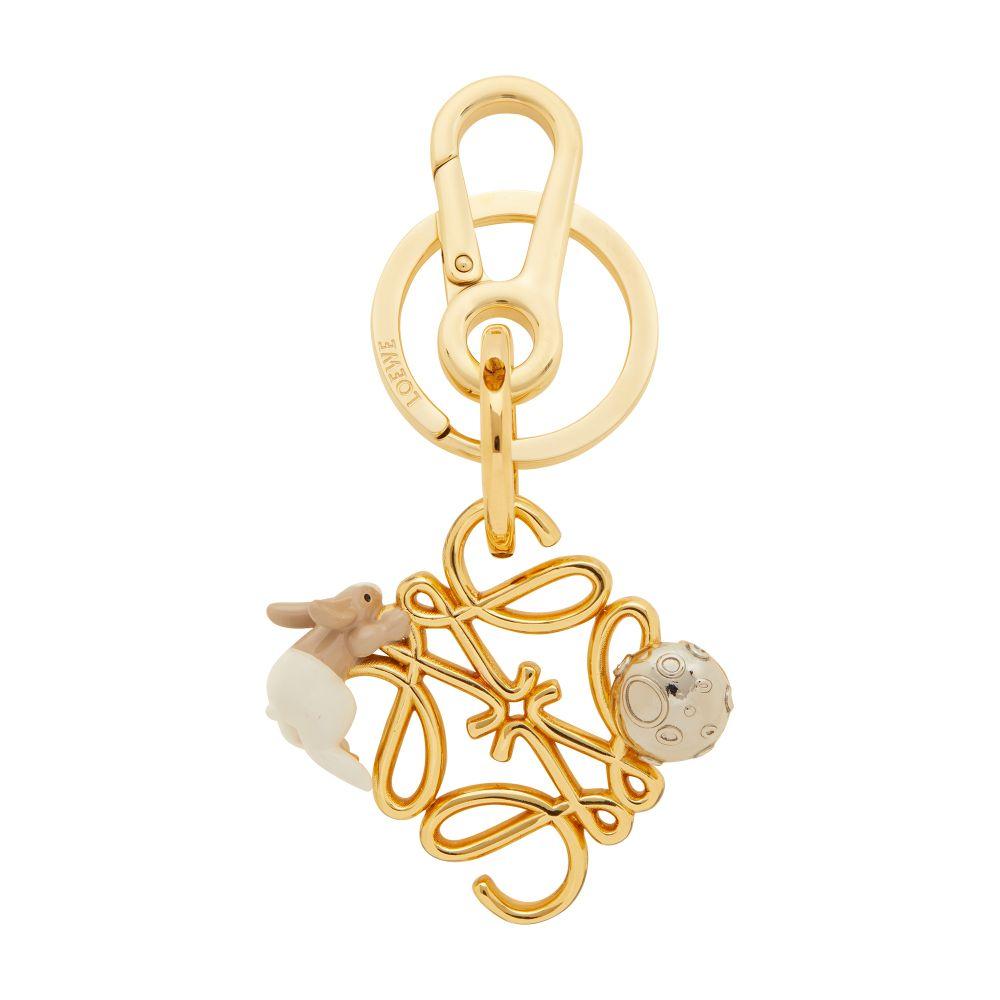 Loewe Anagram Rabbit Metal Charm in Metallic | Lyst