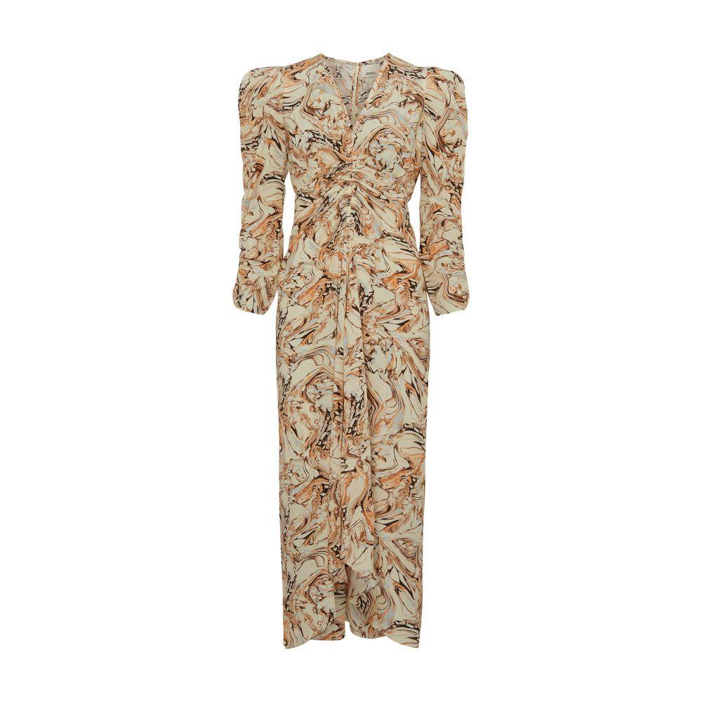 Isabel Marant Albini Midi Dress in Natural | Lyst