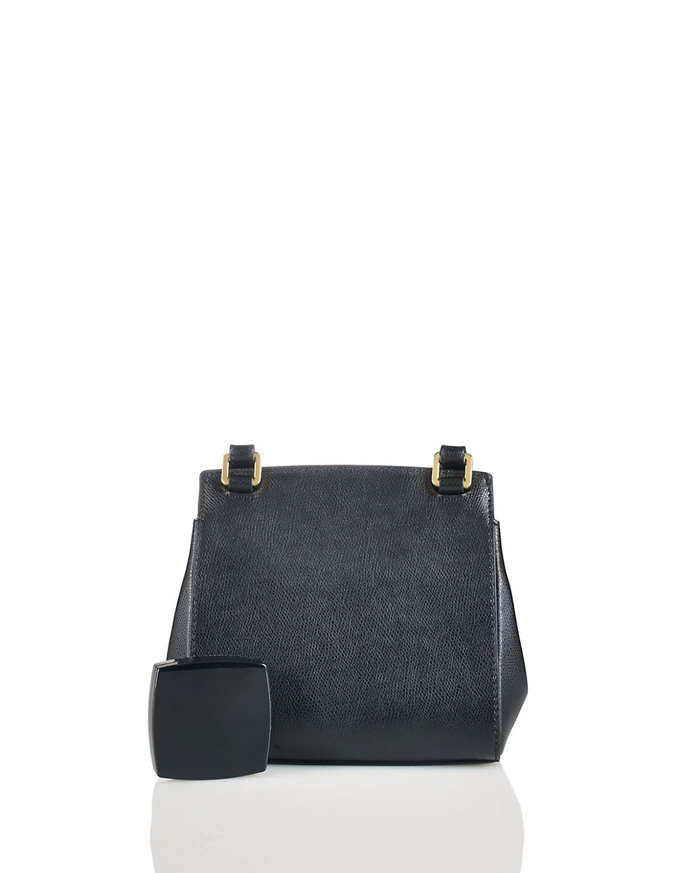Lauren By Ralph Lauren Whitby Leather Crossbody Bag Black In Black Lyst