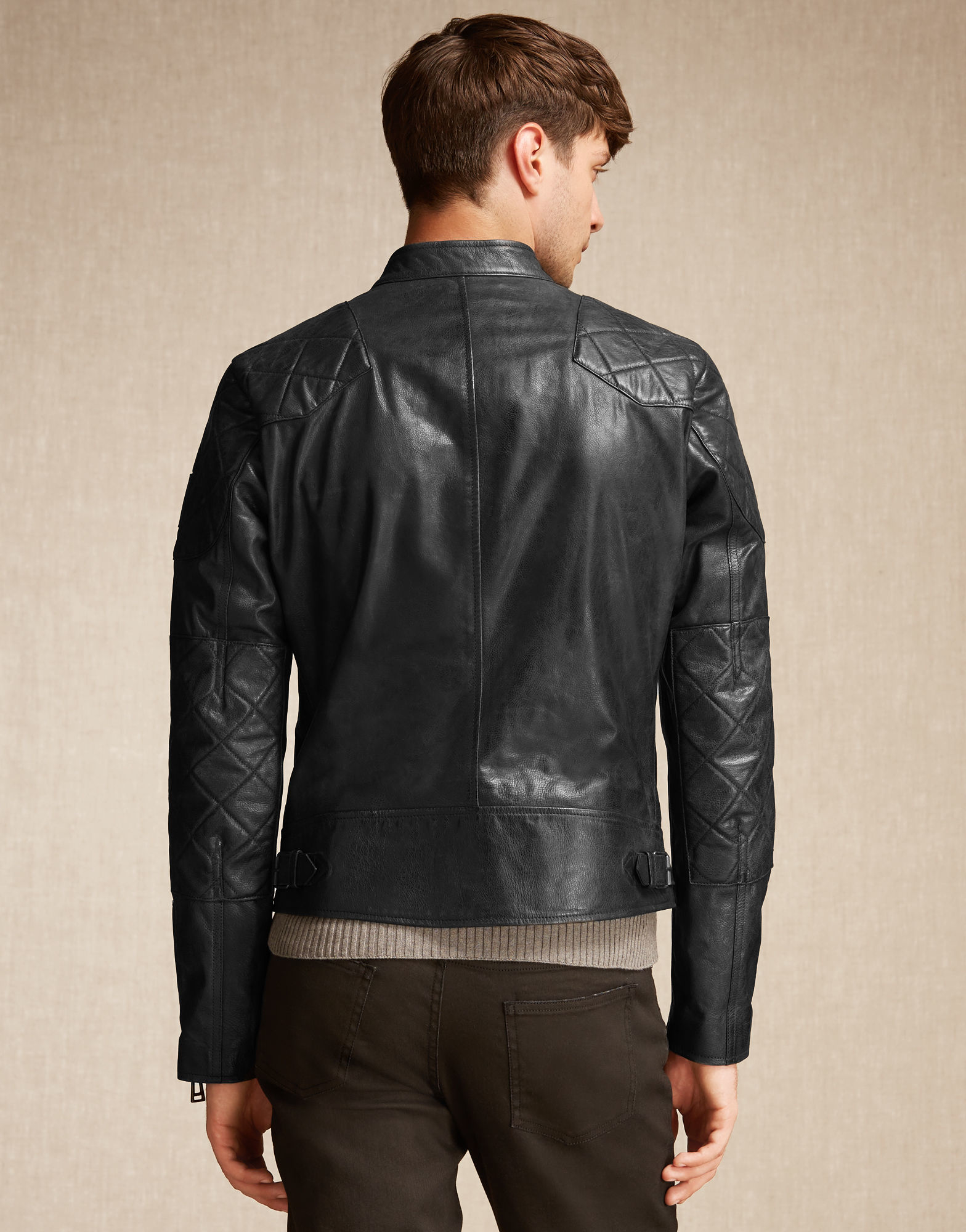 Belstaff The Outlaw Jacket In Light Handwaxed Leather in Black for Men ...