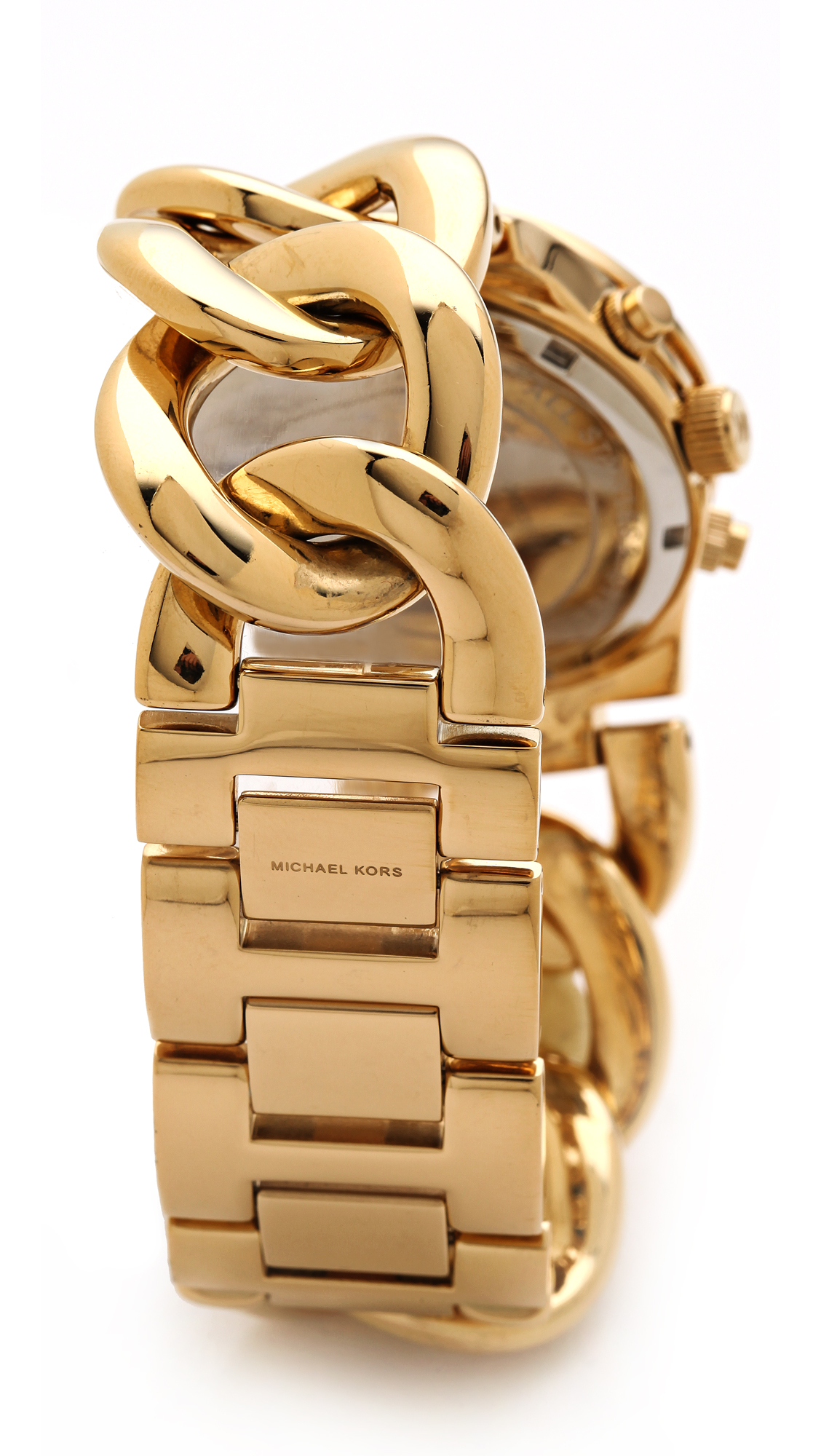 Michael kors Runway Twist Watch - Gold in Gold | Lyst