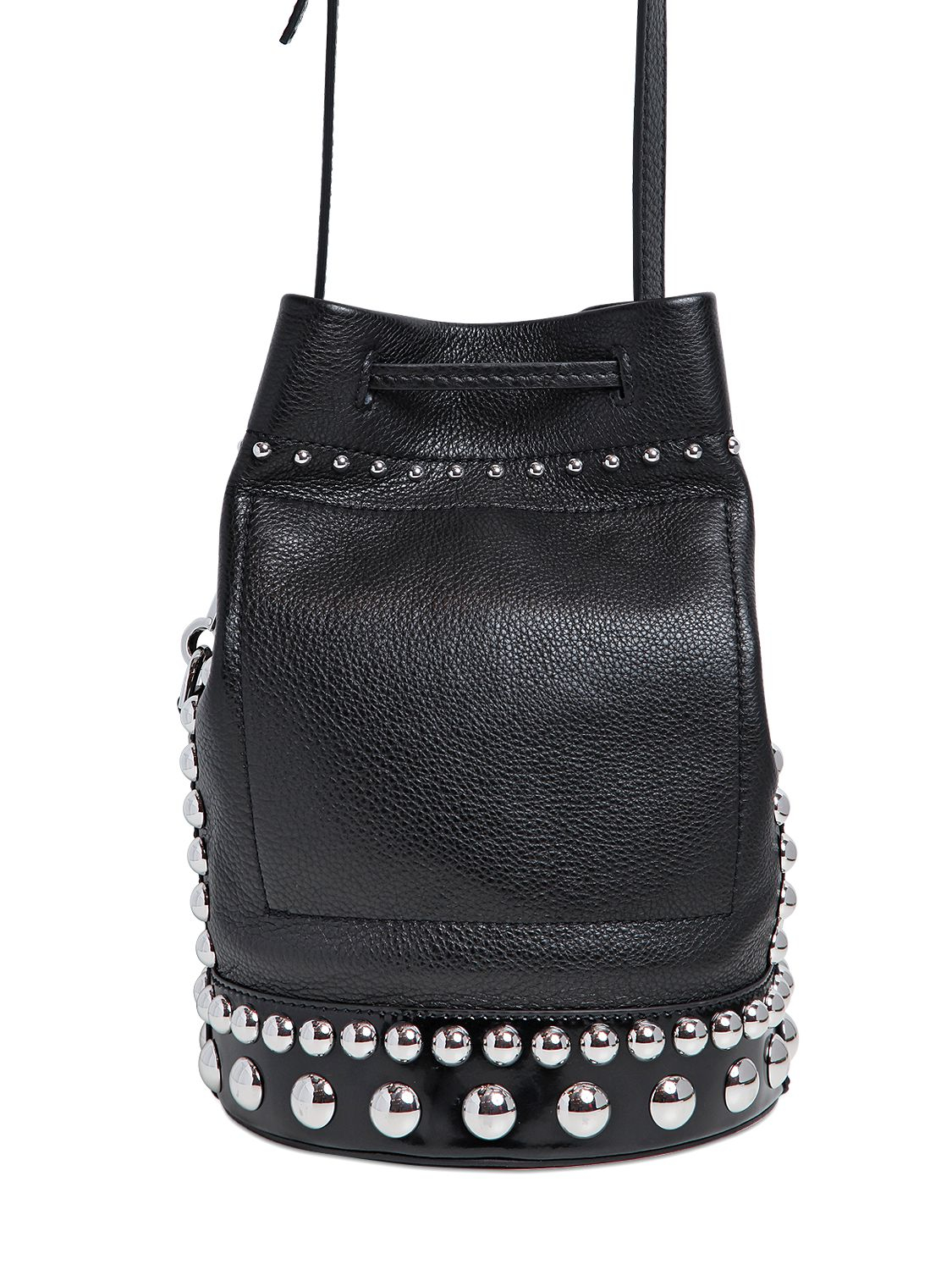 Black Leather Bucket Bags | semashow.com