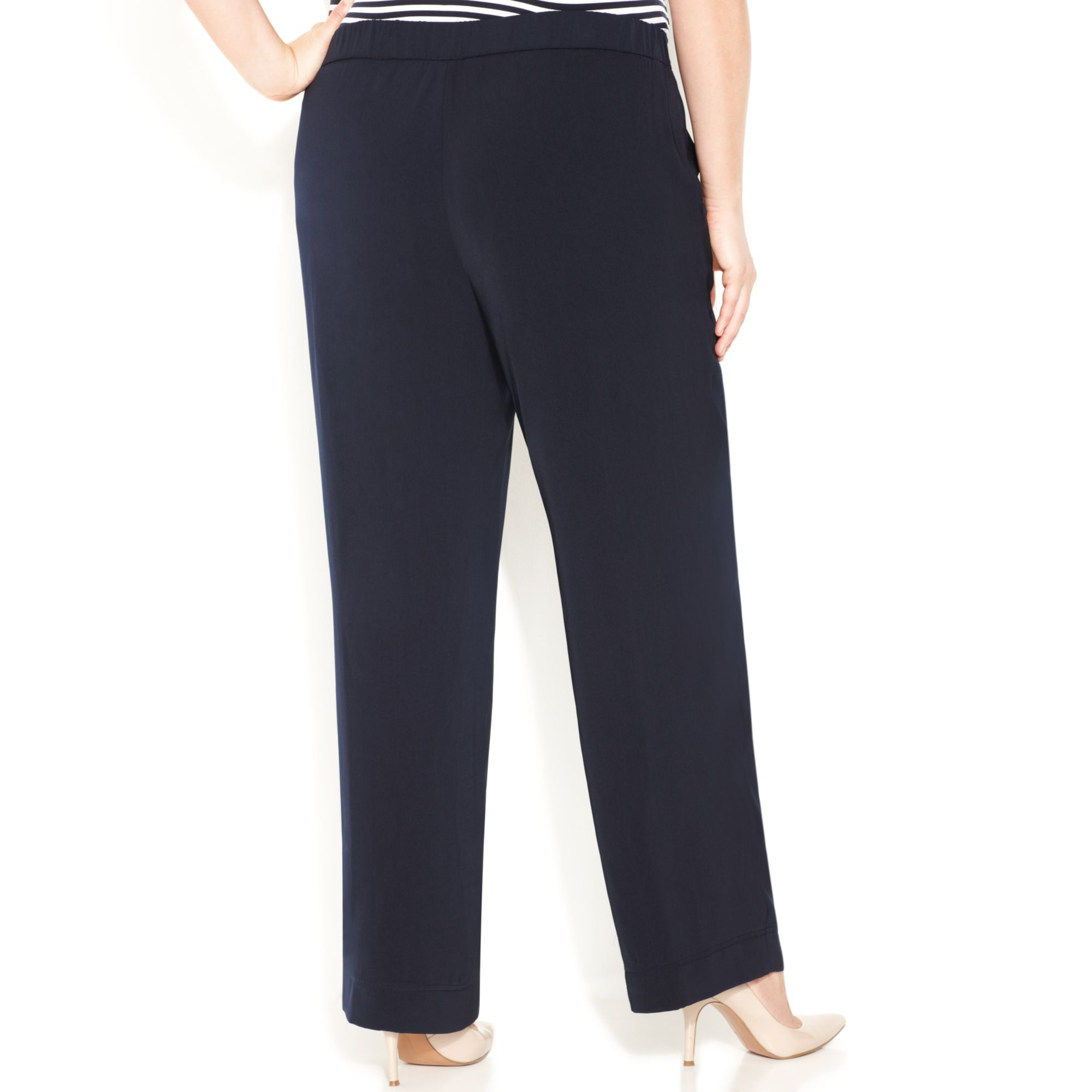 Jones New York Collection Plus Size Wideleg Pants In Blue Lyst