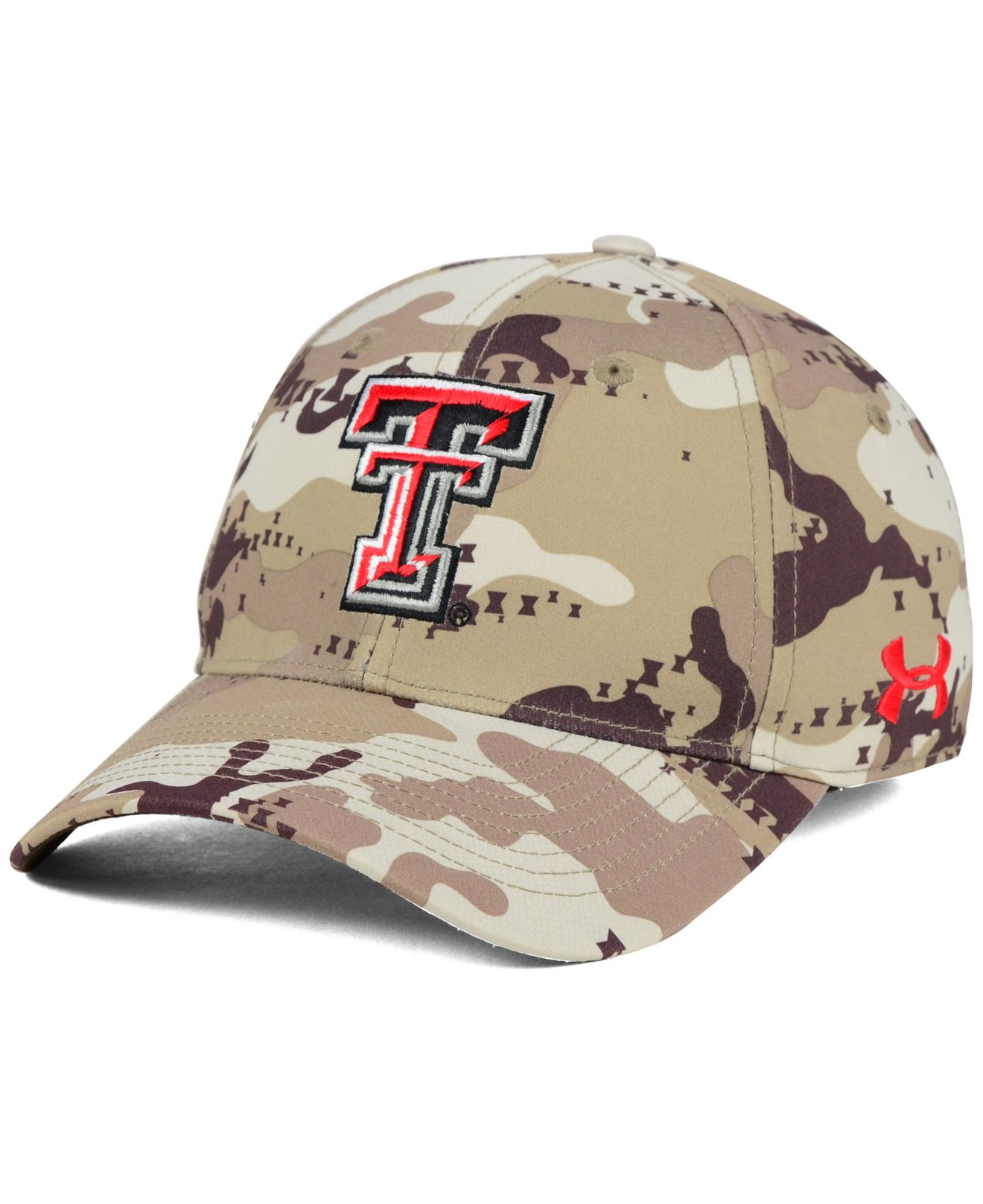 Under Armour Texas Tech Red Raiders Camo Stretch Cap in Brown for Men ...