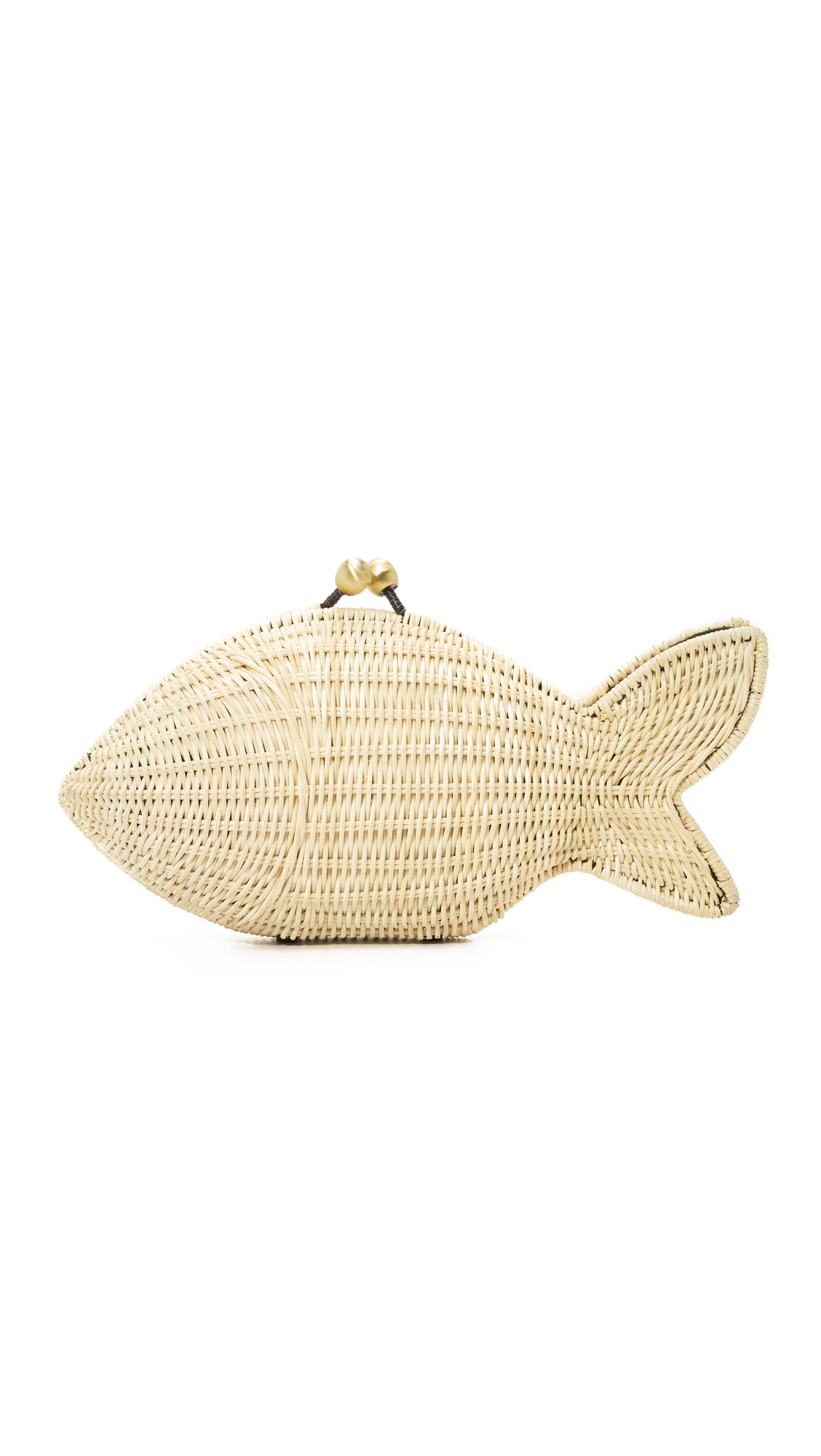 Serpui Fish Clutch in Natural | Lyst
