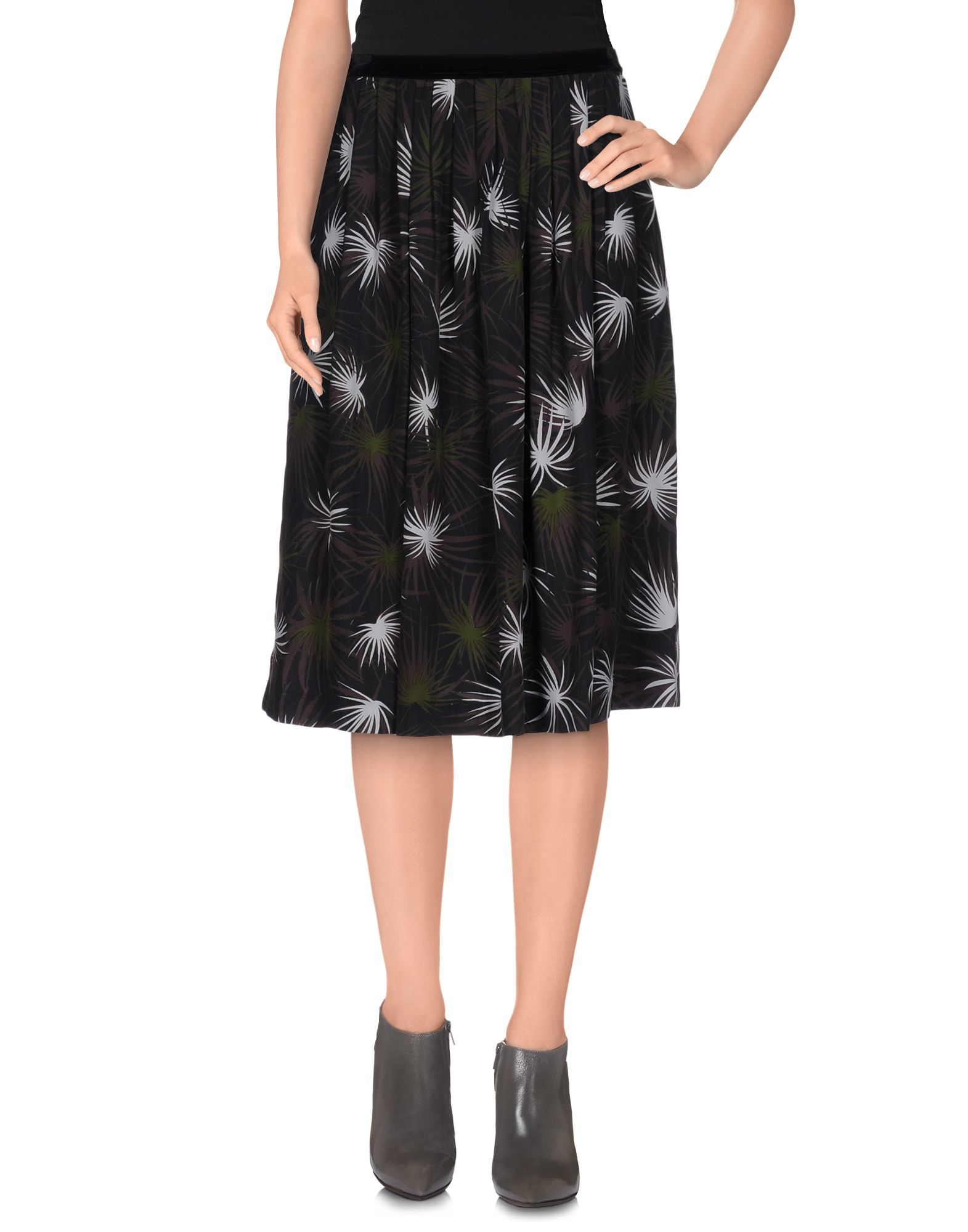Siyu Knee Length Skirt in Brown (Dark brown) - Save 79% | Lyst