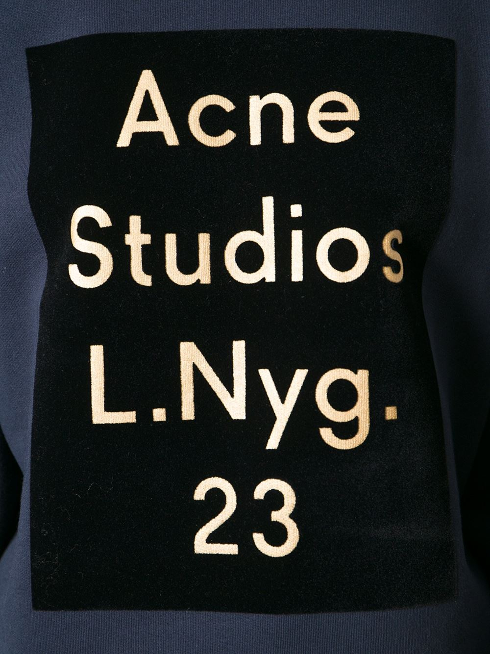Acne Studios 'Beta Flock' Sweatshirt in Blue | Lyst Acne Studios 'Beta Flock' Sweatshirt in Blue | Lyst