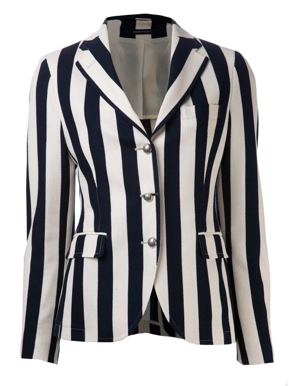 Lyst Tagliatore Striped Blazer In Black