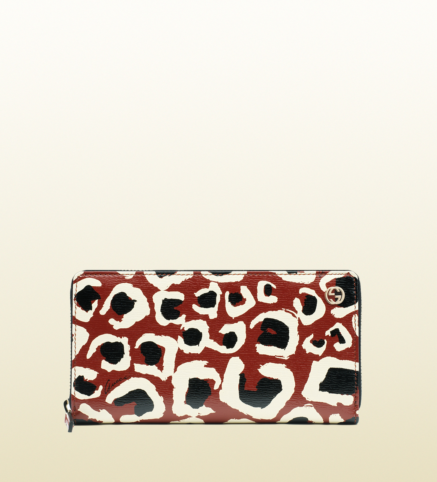 Gucci Print Leather Zip Around Wallet | Paul Smith
