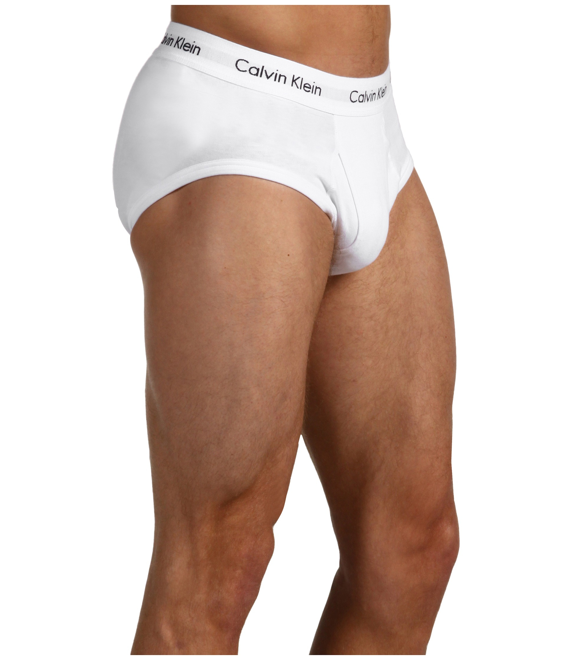 Calvin Klein Cotton Stretch Hip Brief Twopack In White For Men Lyst