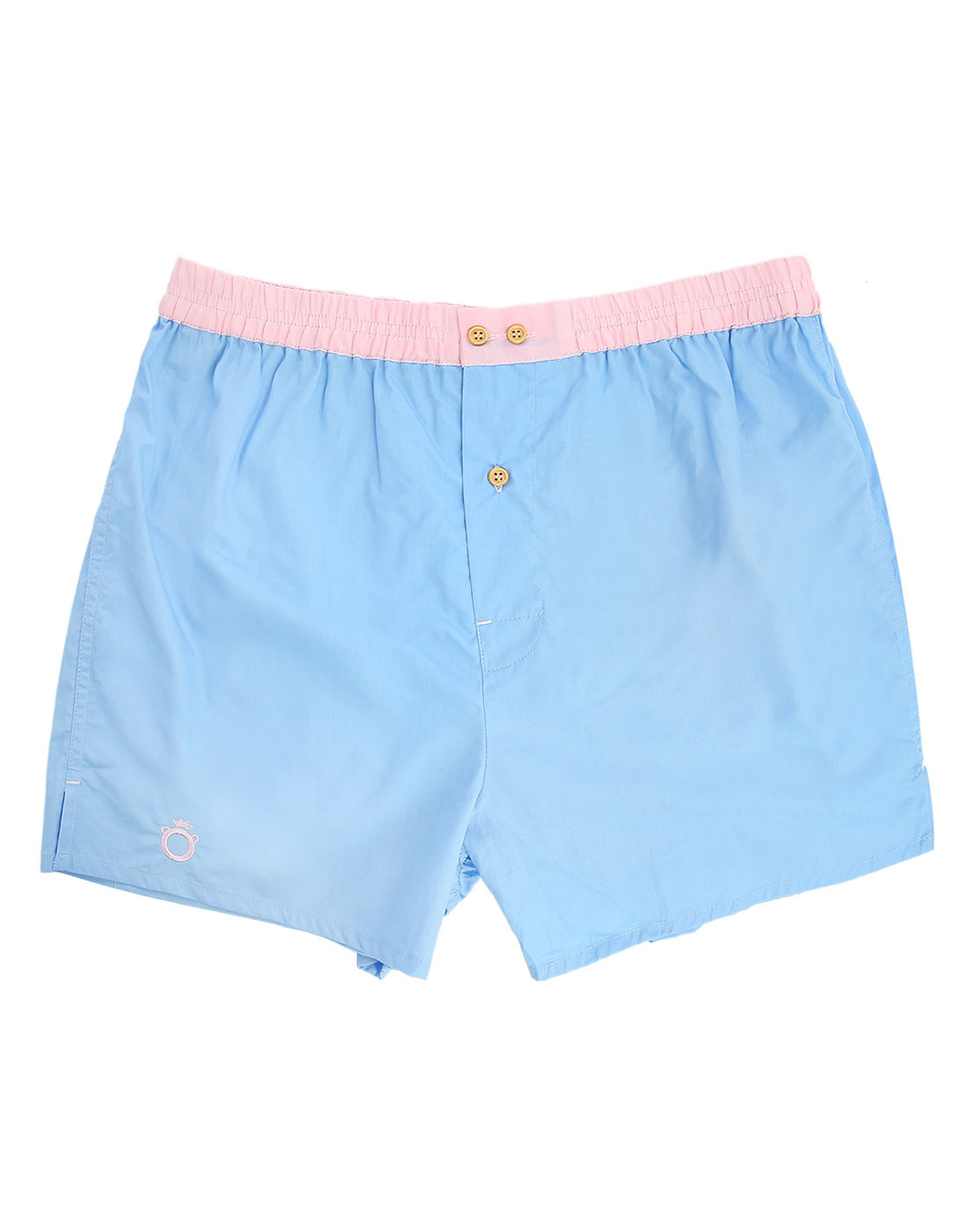 Dagobear Blue Boxer Shorts With Pink Waistband in Blue for Men | Lyst