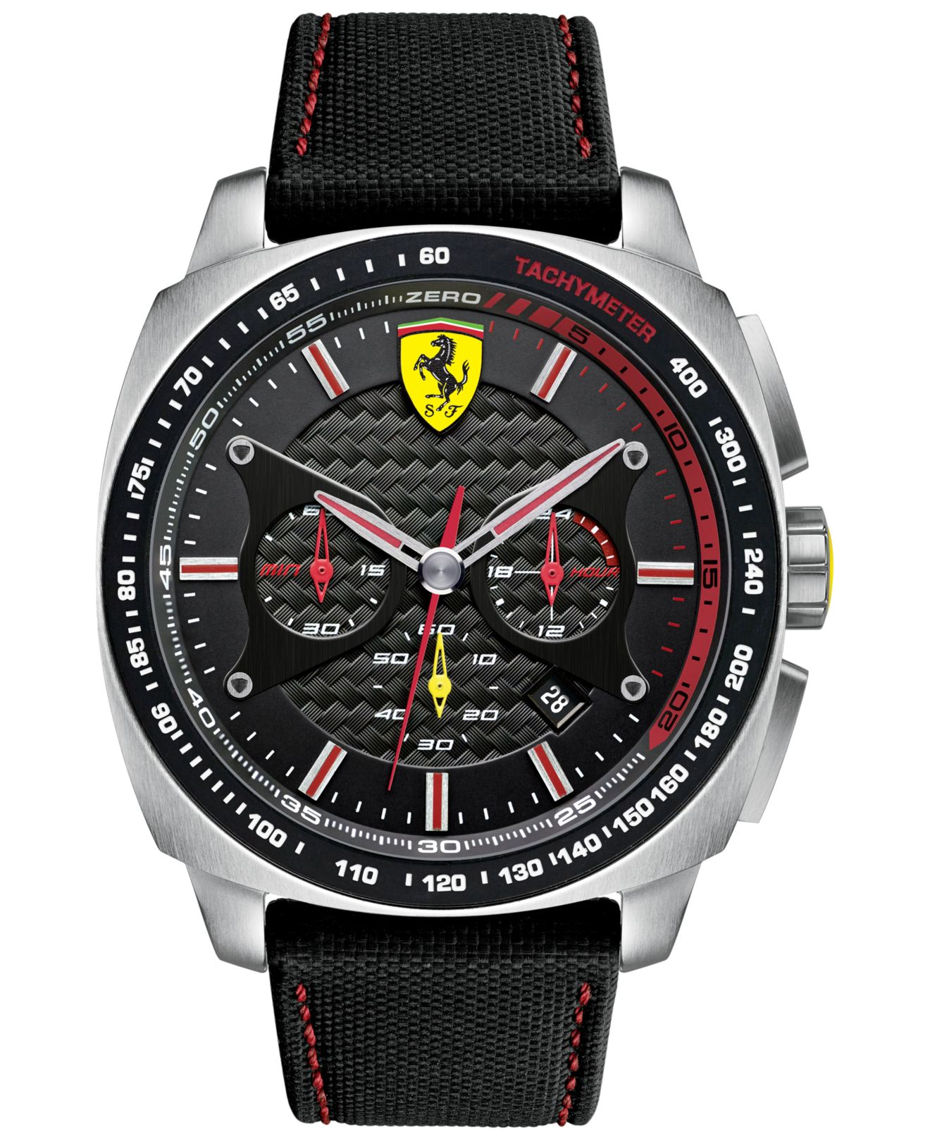 Lyst - Scuderia Ferrari Men's Chronograph Aero Evo Black Kevlar® Strap ...