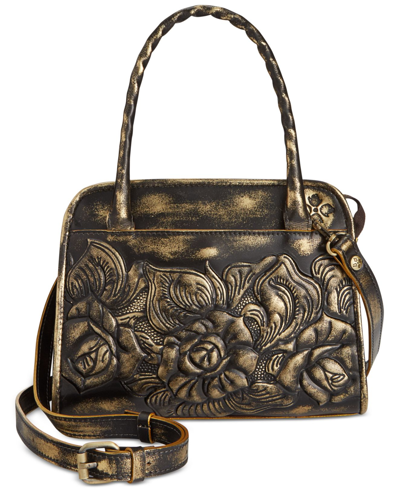 Patricia Nash Metallic Rose Paris Satchel | Lyst