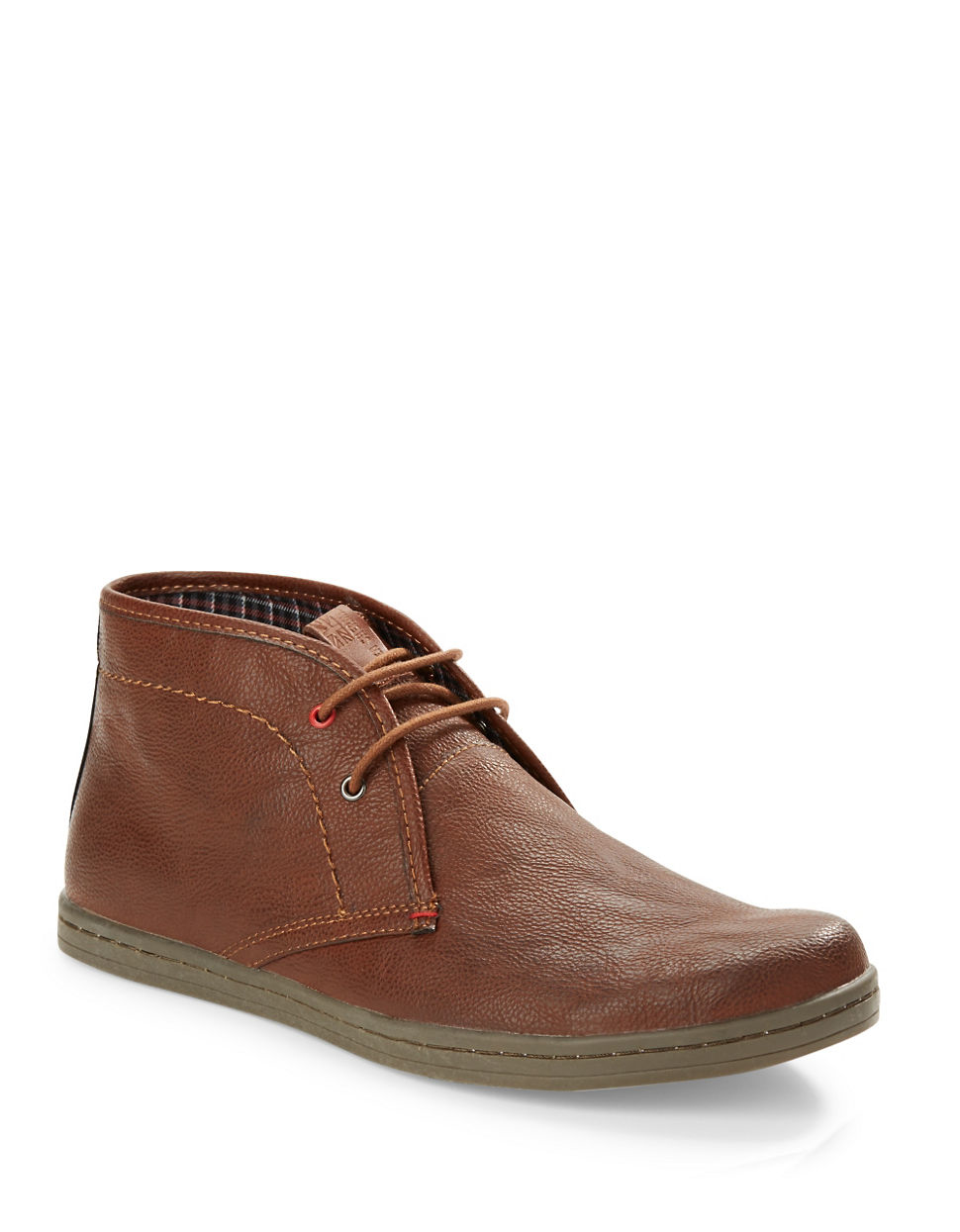 Ben Sherman Vince Leather Chukka Boots in Cognac (Brown) for Men - Lyst