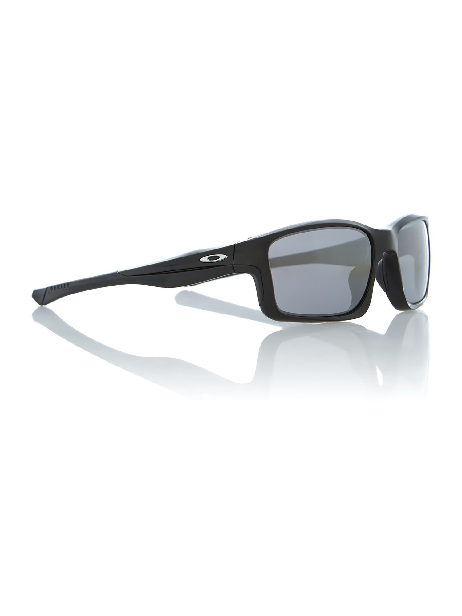 Oakley Polished Black Rectangle Sunglasses In Black For Men Lyst