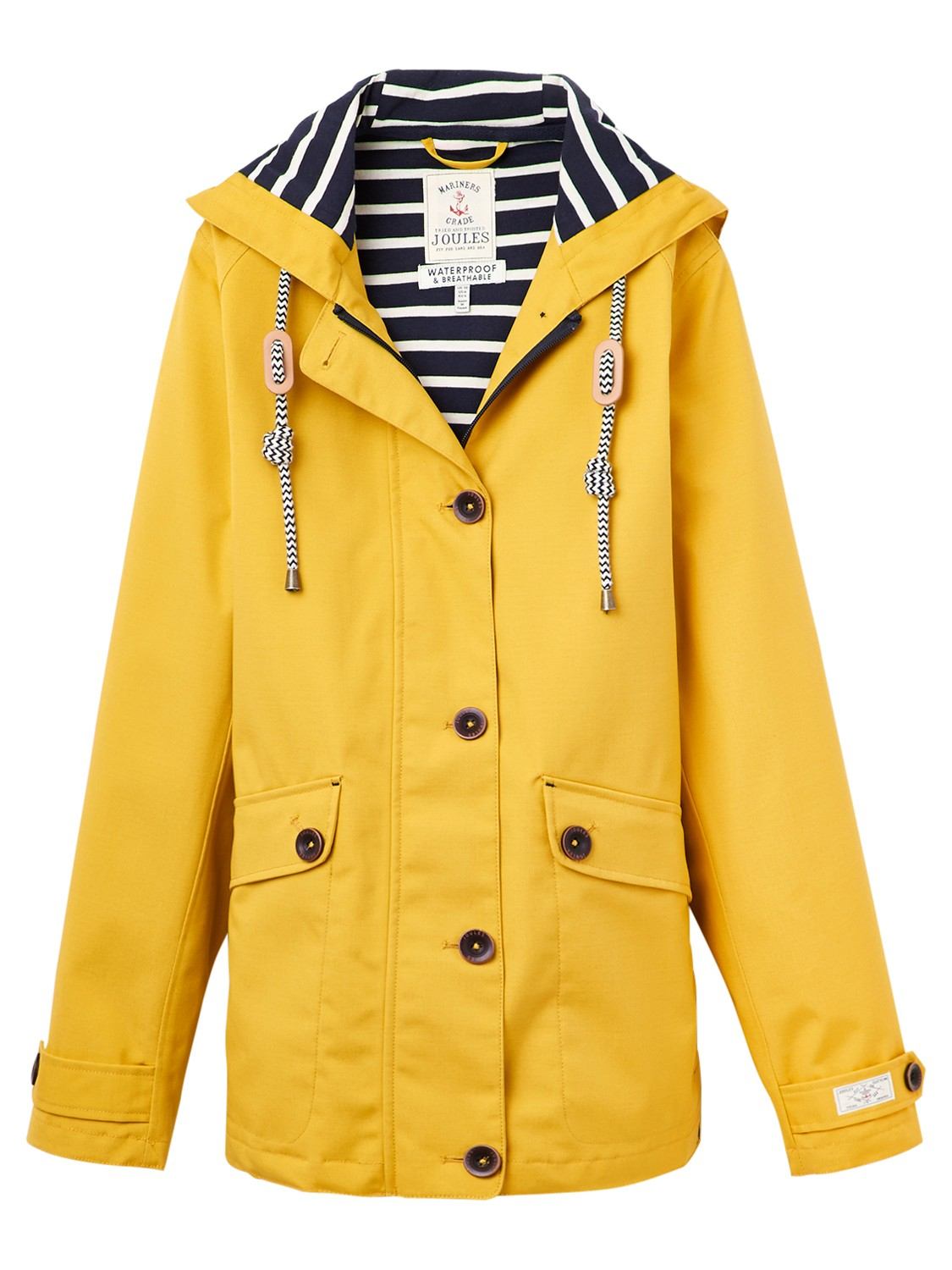 Joules Right As Rain Coast Waterproof Jacket in Yellow | Lyst UK
