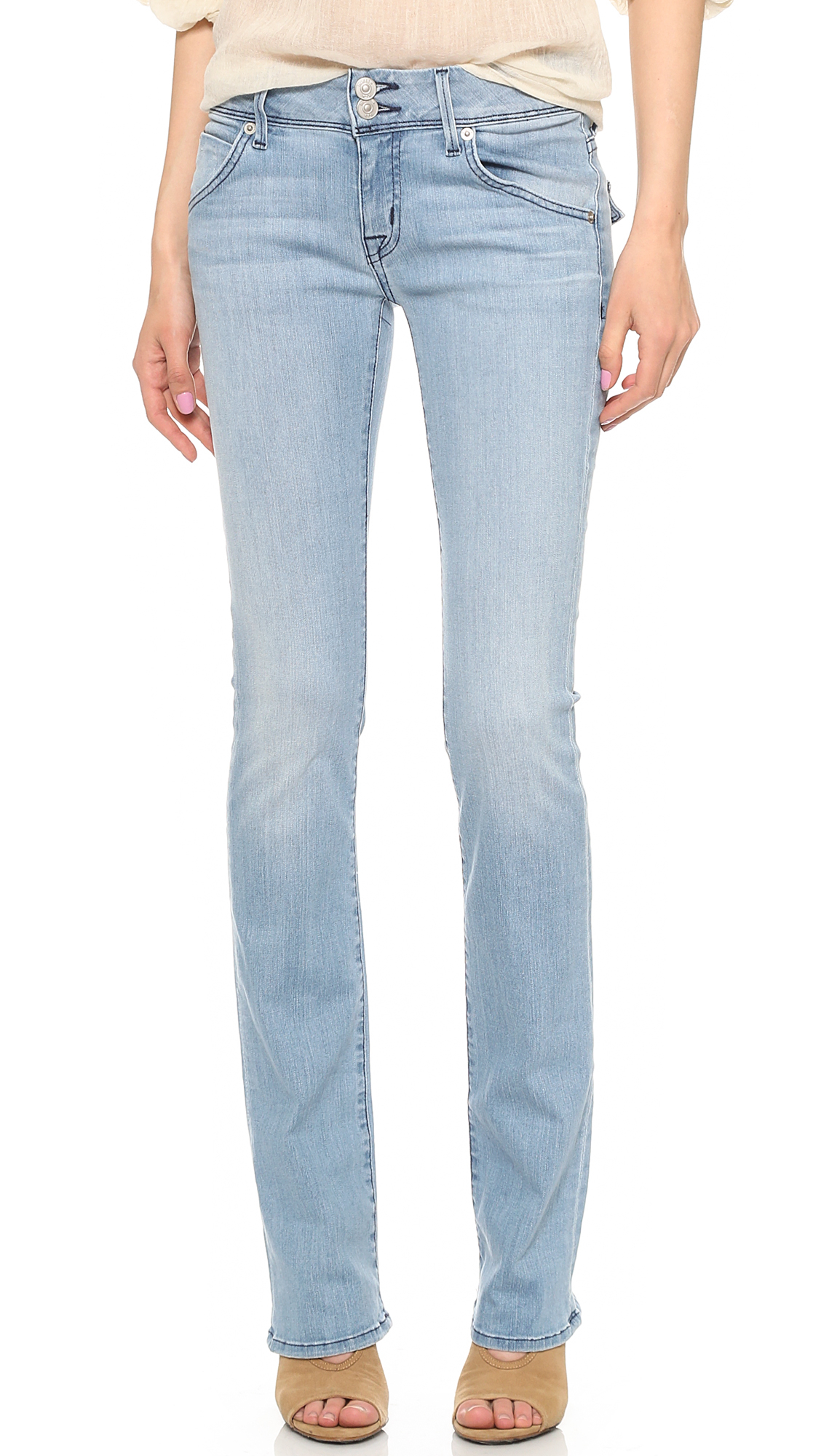 Hudson Jeans Beth Mid Rise Baby Bootcut Jeans Indian Summer in Blue - Lyst