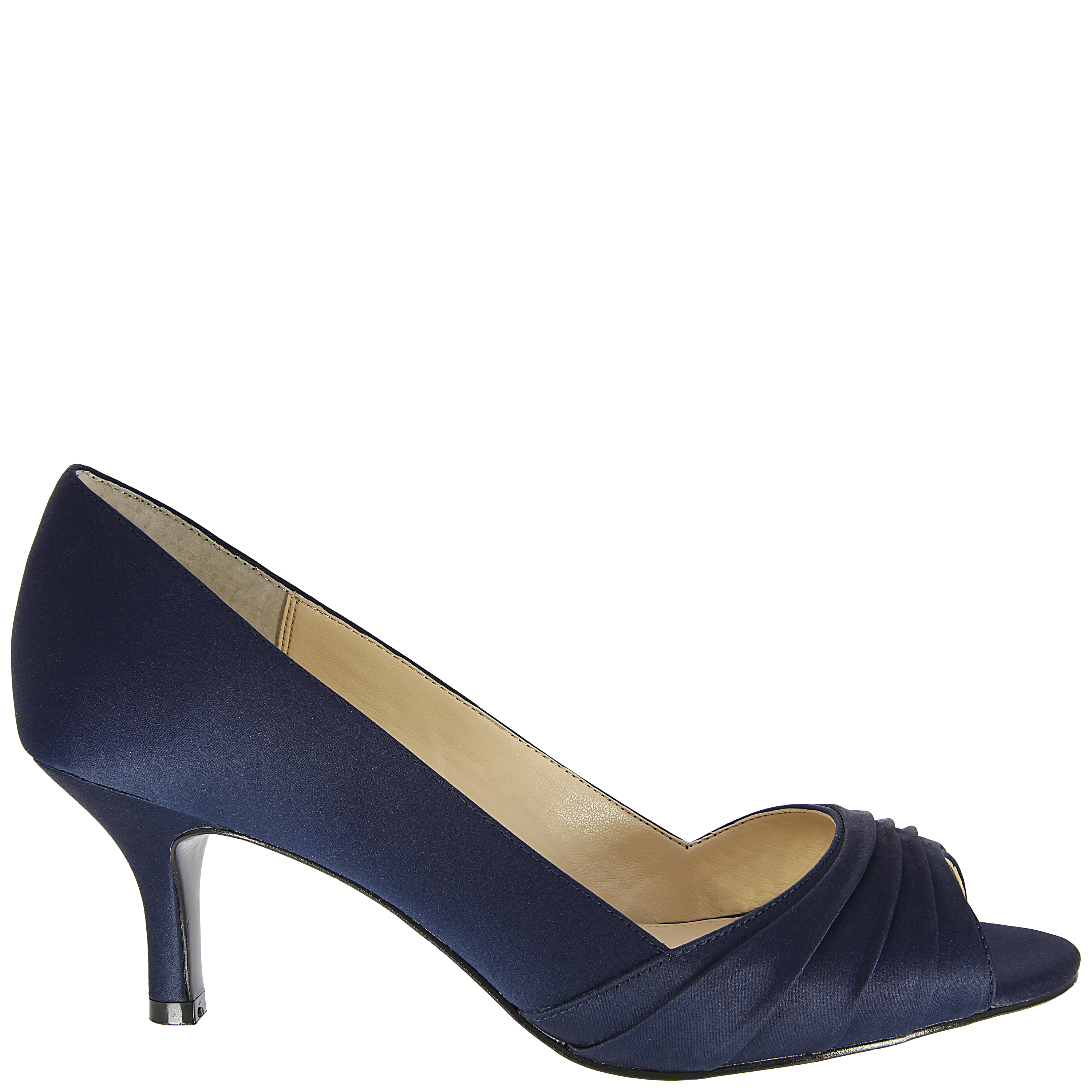Nina Shoes Nina Carolyn In Blue New Navy Luster Satin Lyst