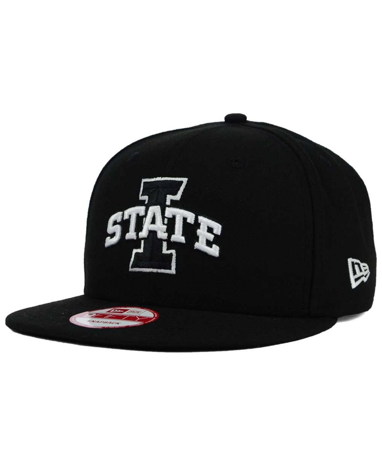 KTZ Synthetic Iowa State Cyclones Black White 9fifty Snapback Cap for ...