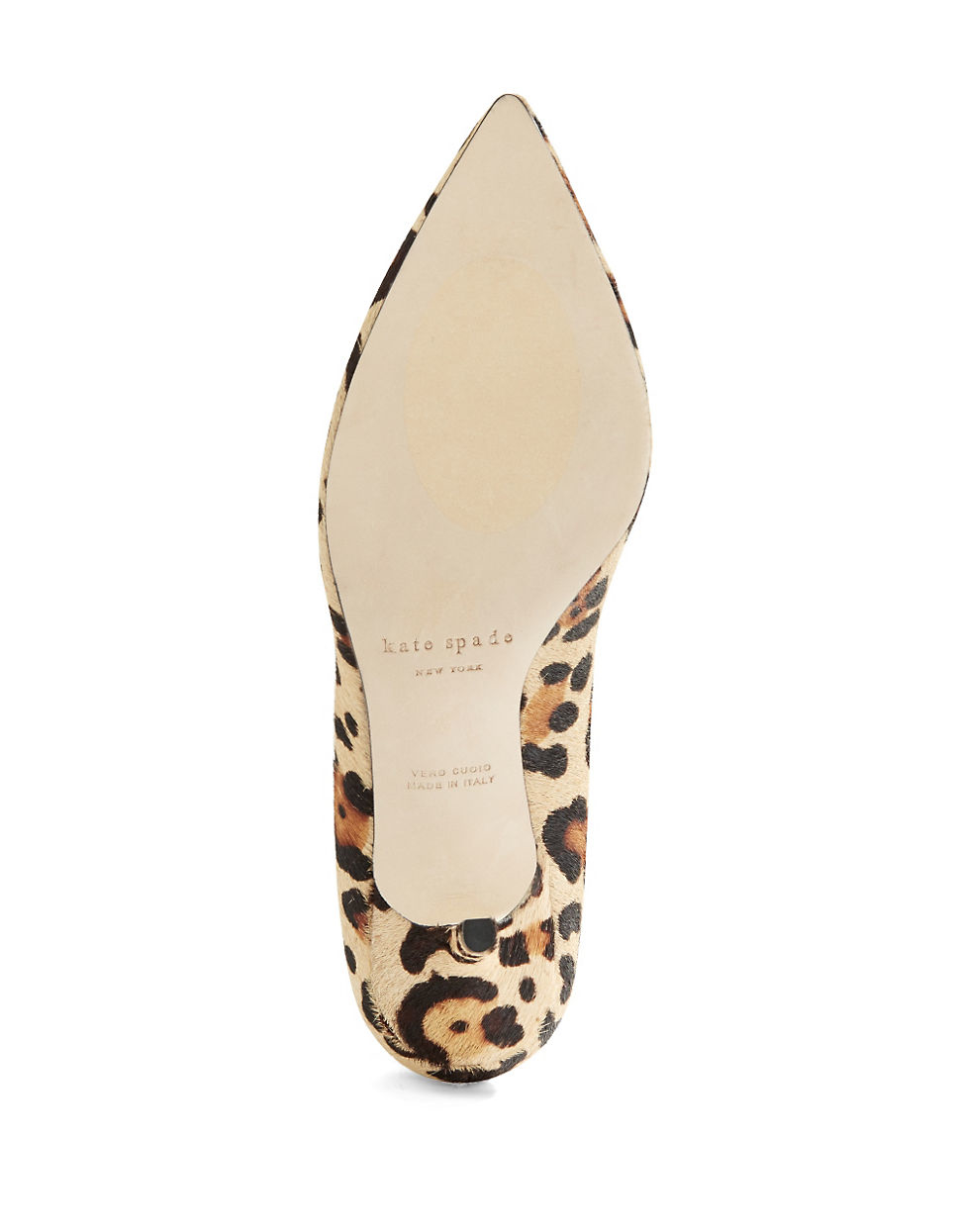 Kate Spade Leather Jessa Leopard Print Calf Hair Pumps Lyst