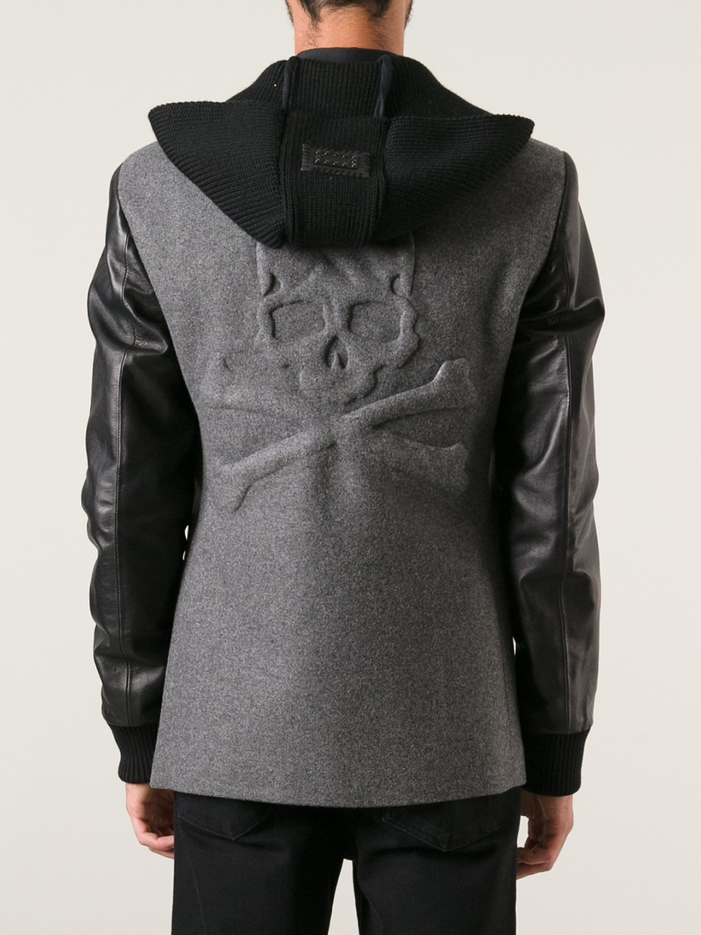 Philipp Plein Hooded Blazer in Grey (Gray) for Men - Lyst