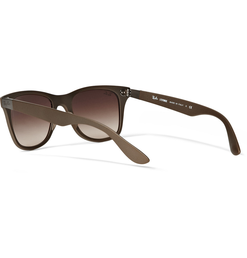 Ray-Ban Wayfarer Liteforce Acetate Sunglasses in Brown for Men - Lyst