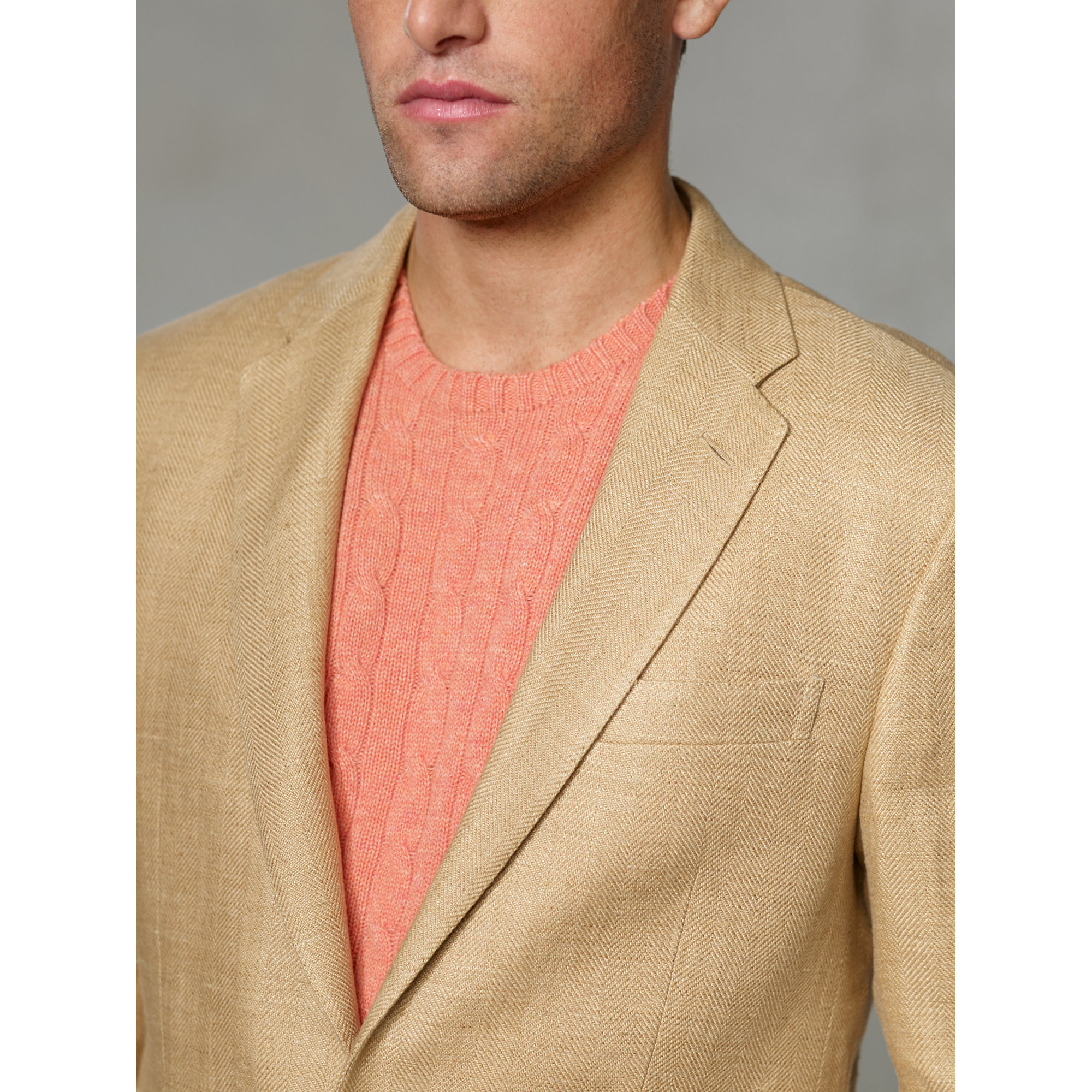 Lyst Polo Ralph Lauren Custom Herringbone Sport Coat In Natural For Men