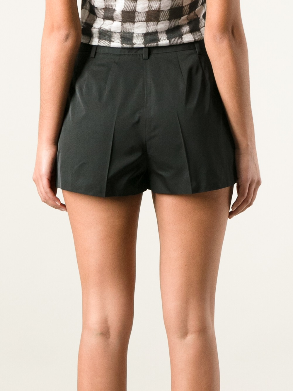 Ermanno scervino Flared Tailored Shorts in Black | Lyst