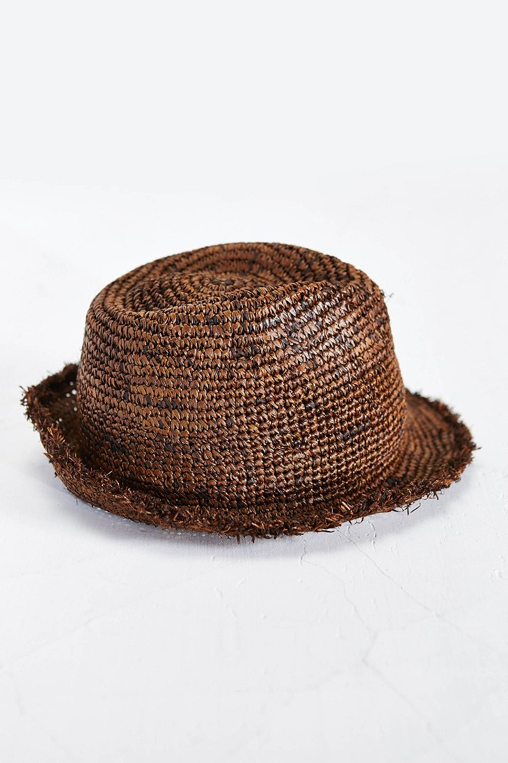 Glory By Goorin Raw Straw Bucket Hat in Cocoa (Brown) for Men - Lyst