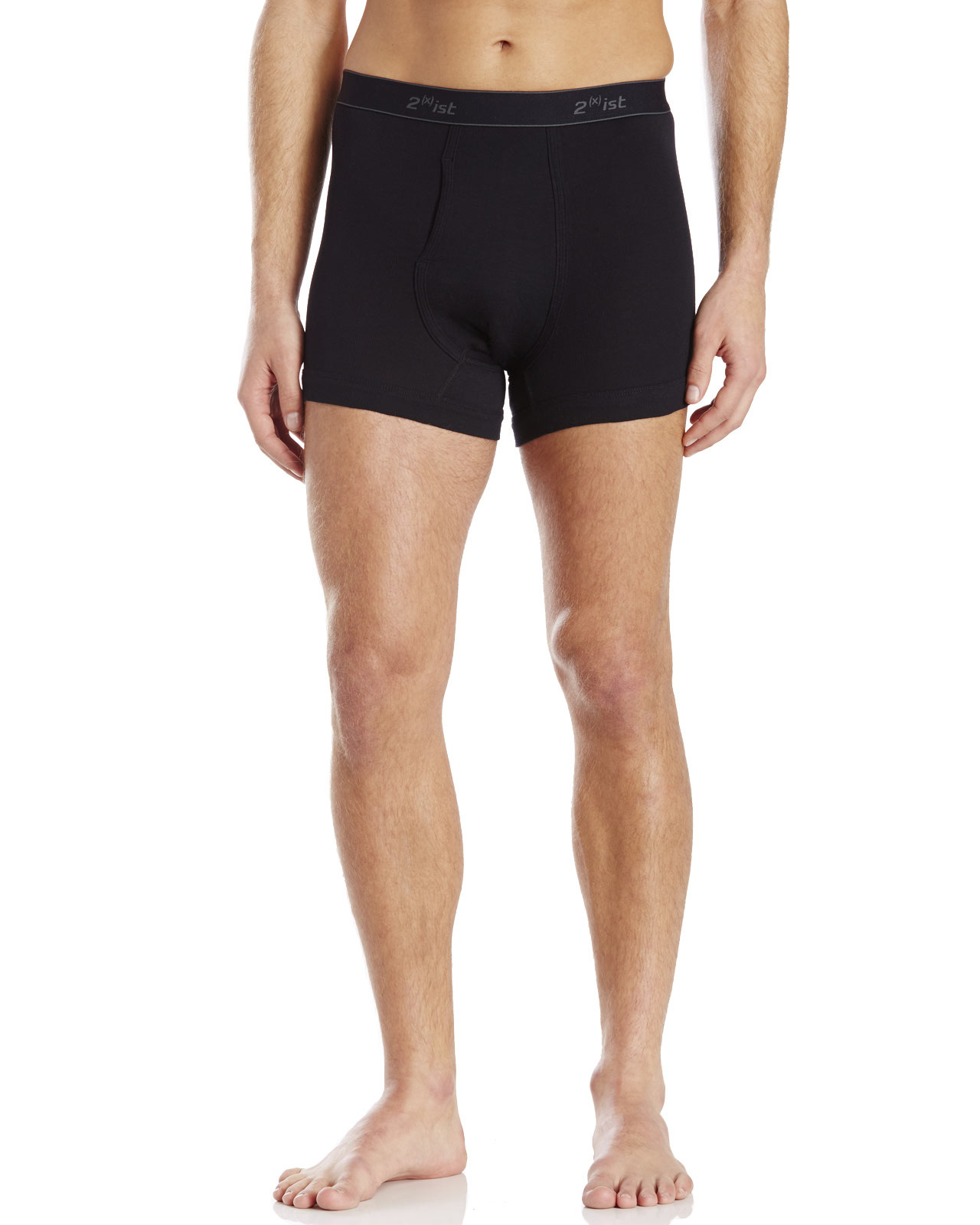 2xist 2(X)Ist 3-Pack 100% Cotton Boxer Briefs in Red/Black/White (Red ...