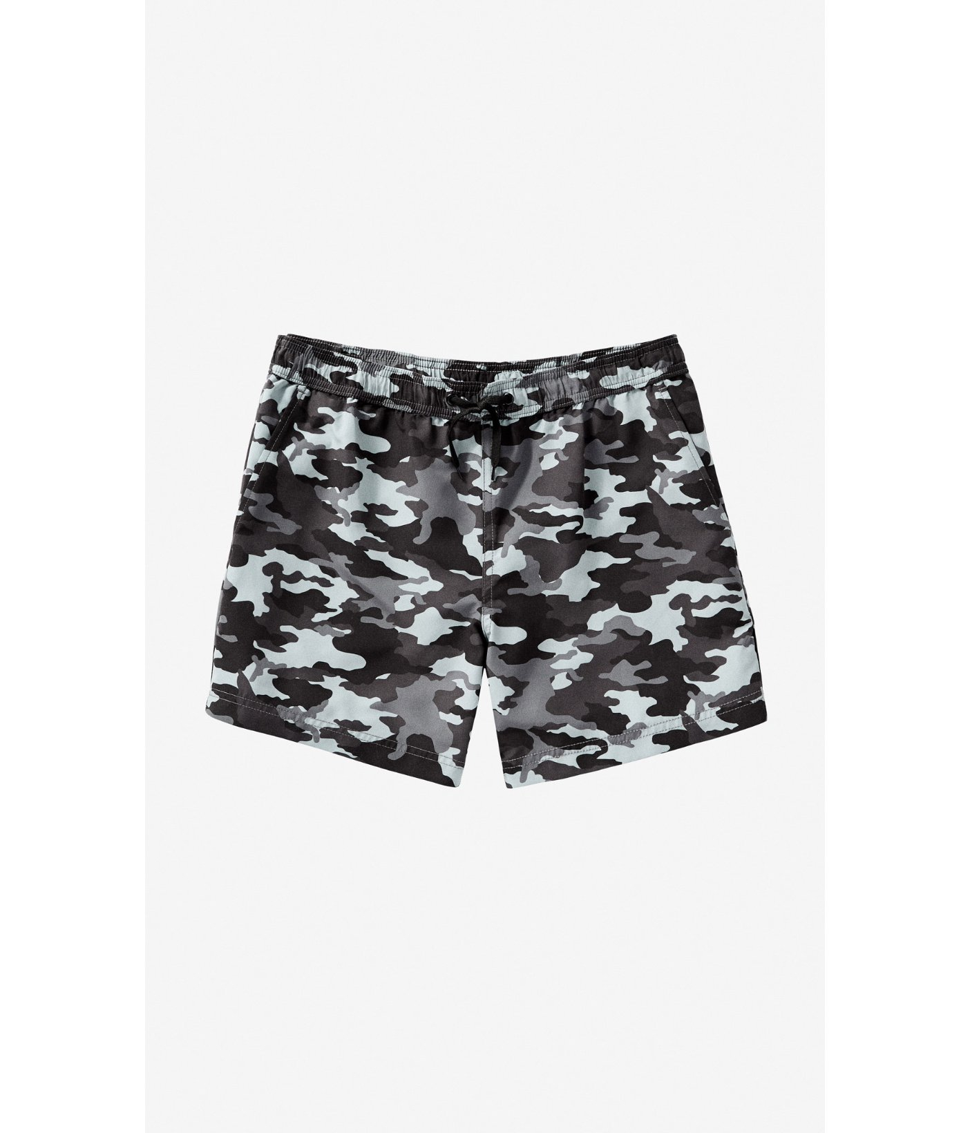 Express Camouflage Swim Shorts In Gray For Men Camo Lyst