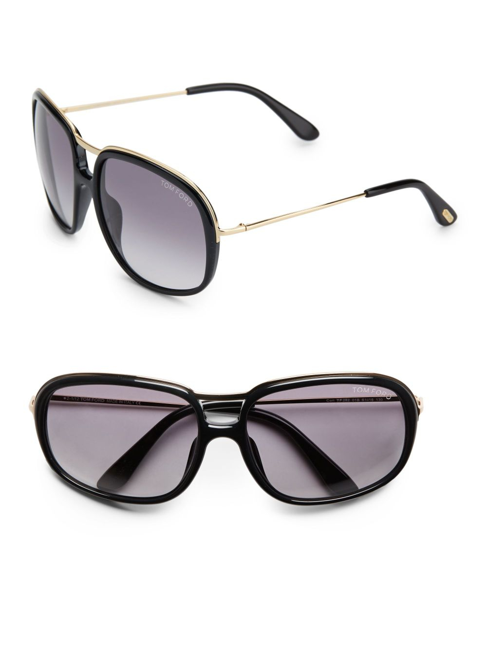 Lyst Tom Ford Cori Metal And Acetate Aviator Sunglasses In Black