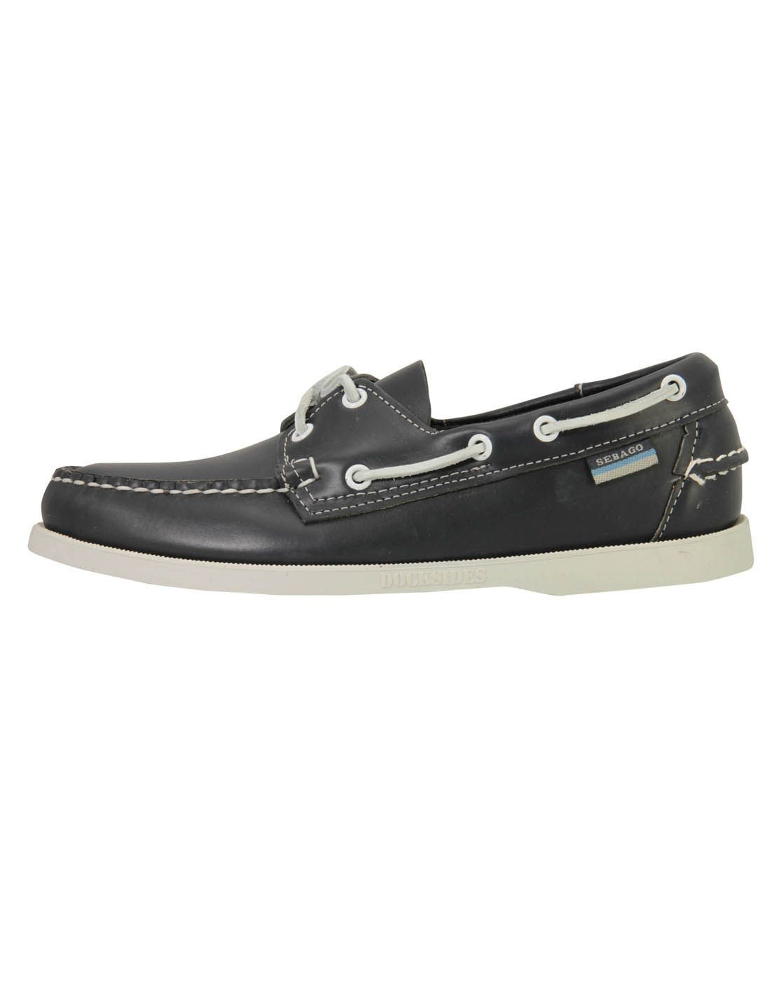 Sebago Docksides Navy Blue Suede Shoes in Blue for Men | Lyst