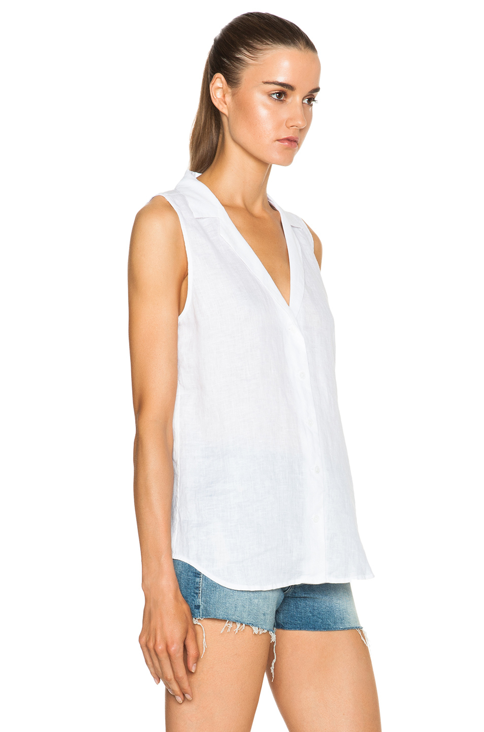 Equipment Sleeveless Adalyn Top In Bright White White Lyst