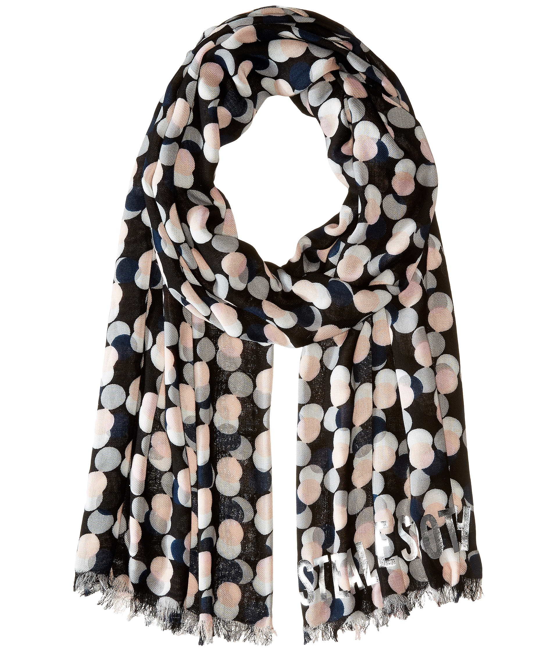 Kate Spade Steal The Spotlight Oblong Scarf in Black - Lyst Kate Spade Steal The Spotlight Oblong Scarf in Black - Lyst