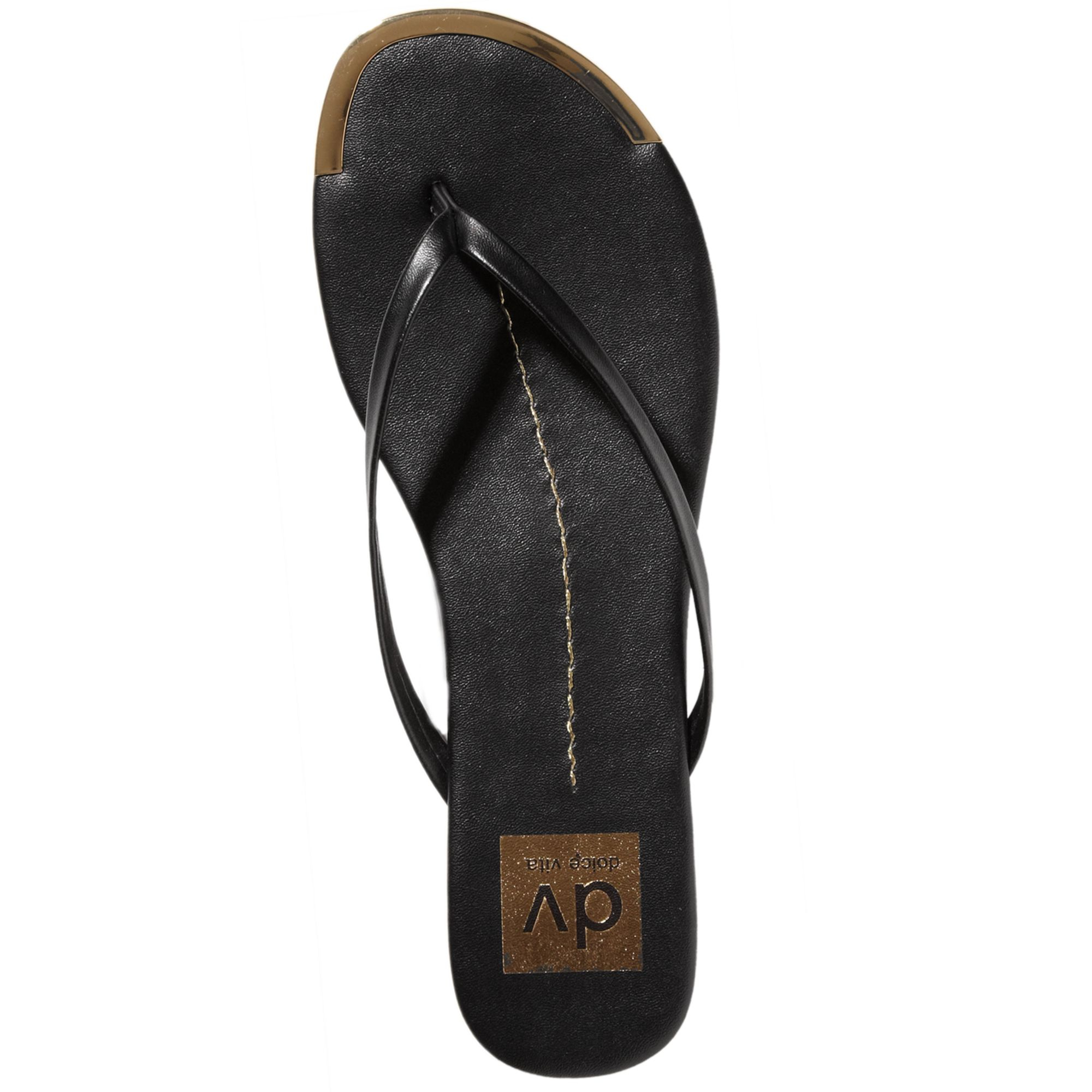 Dolce Vita Dania Thong Sandals In Black Lyst