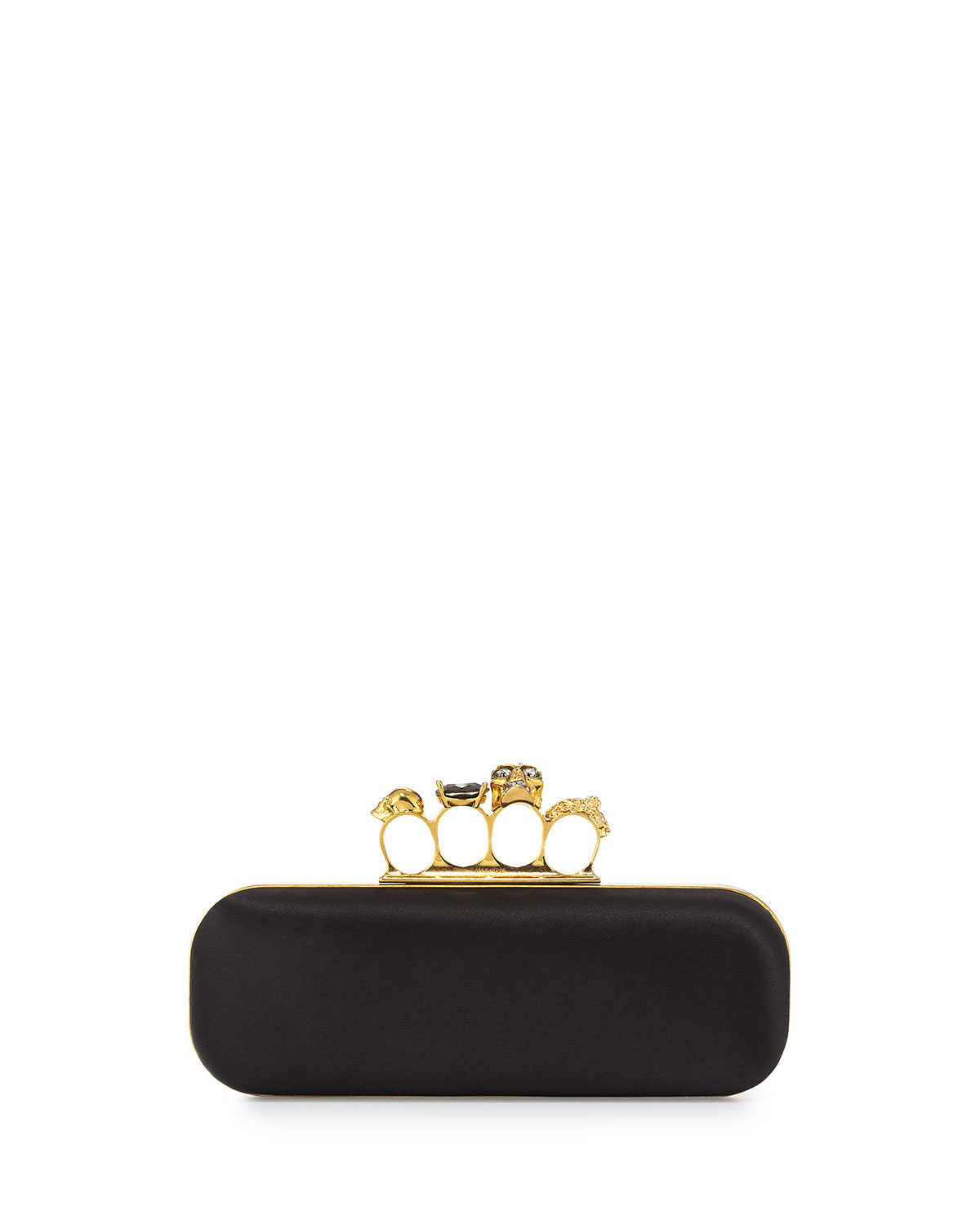 Alexander Mcqueen Skull Knuckle Clutch Purse | semashow.com